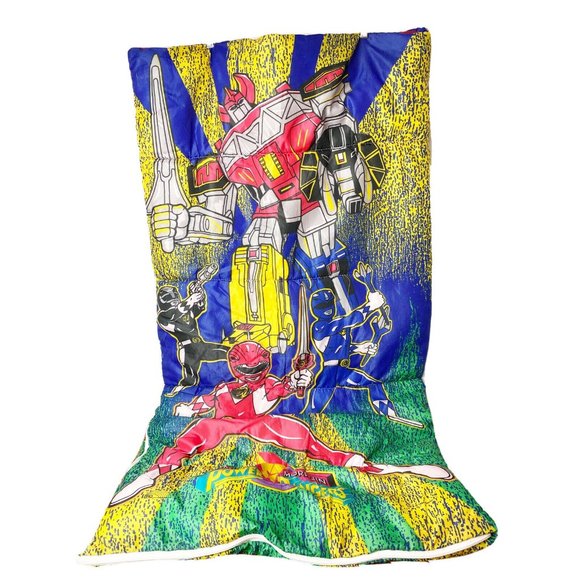 Saban | Other | Vtg Mighty Morphin Power Rangers Sleeping Bag 994 ...